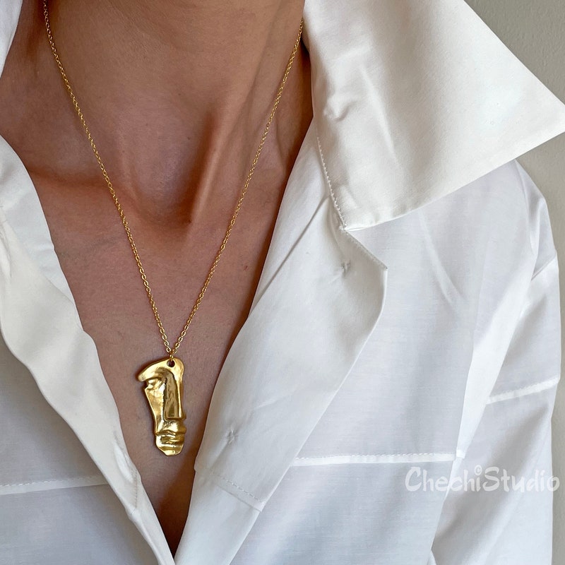 Face Pendant - Etsy