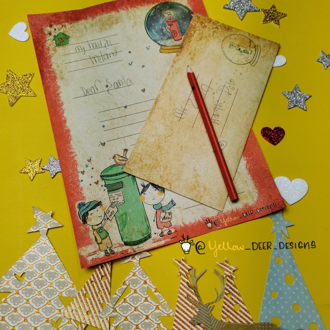 Dear Santa Father Christmas Letter To Santa Vintage Etsy dear-santa-father-christmas-letter-to-santa-vintage-etsy