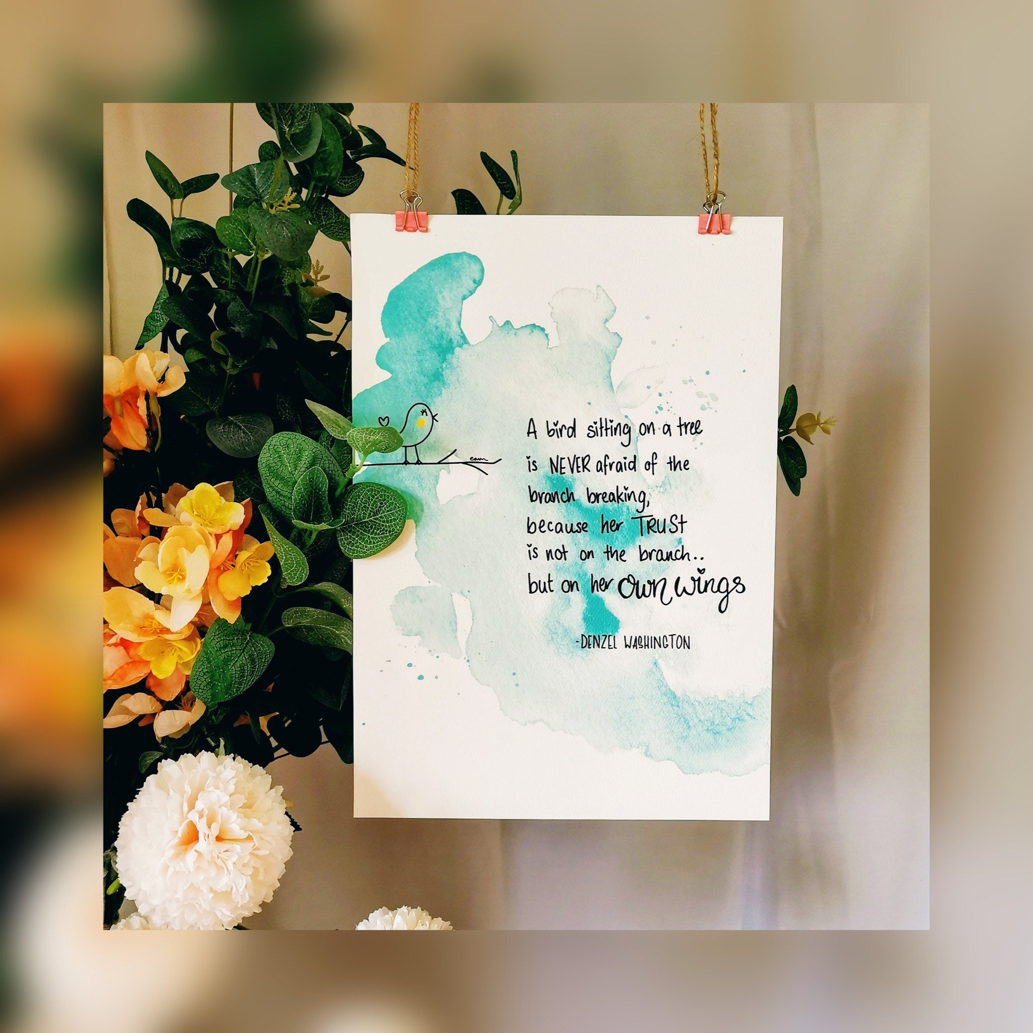 Denzel Washington Hand Print