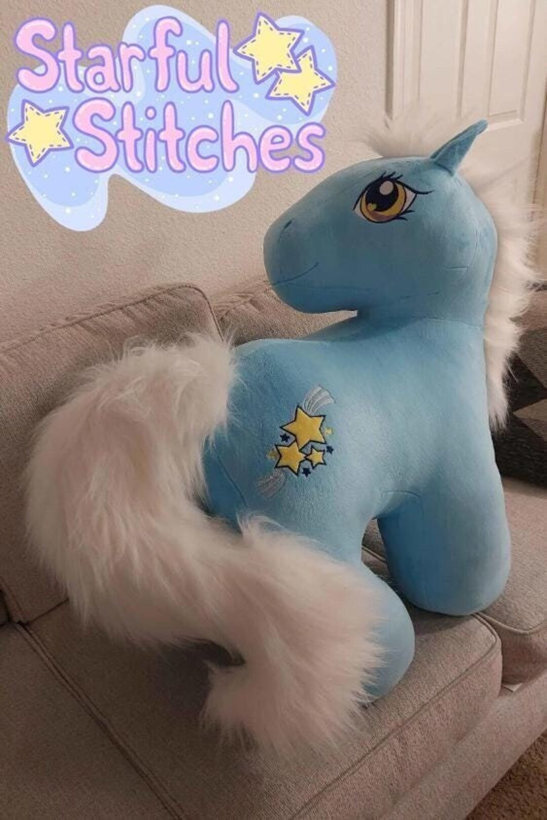 My Little Pony Jumbo Starbeam Handmade Vintage Style G3 Giant 3ft ...