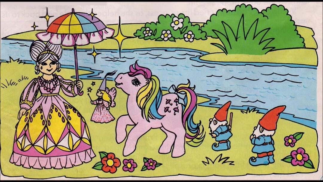 My Little Pony Parasol - Handmade Vintage Style G1 Plush - Etsy