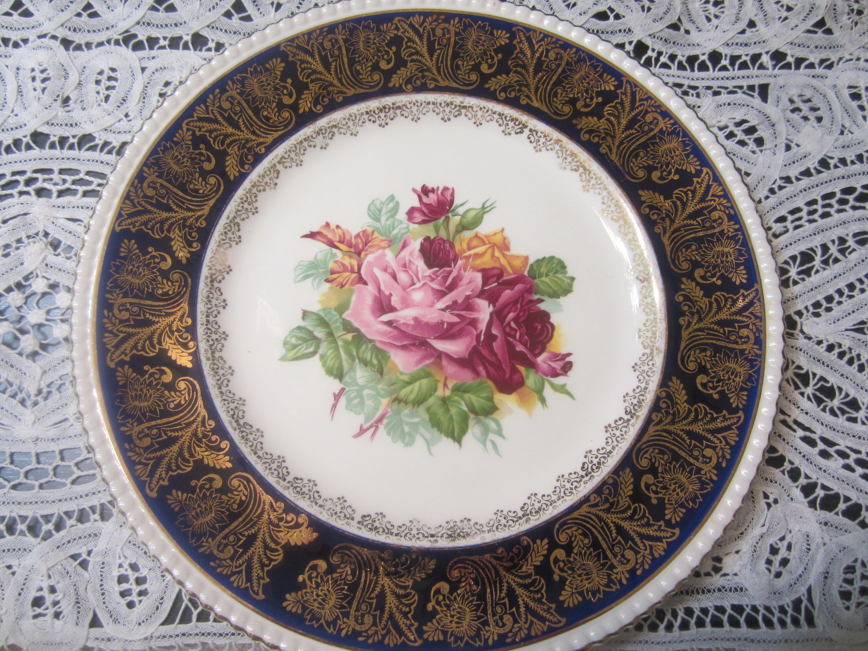 Solian Ware Simpsons Potters Cobalt Blue Dinner Plate Cobridge - Etsy