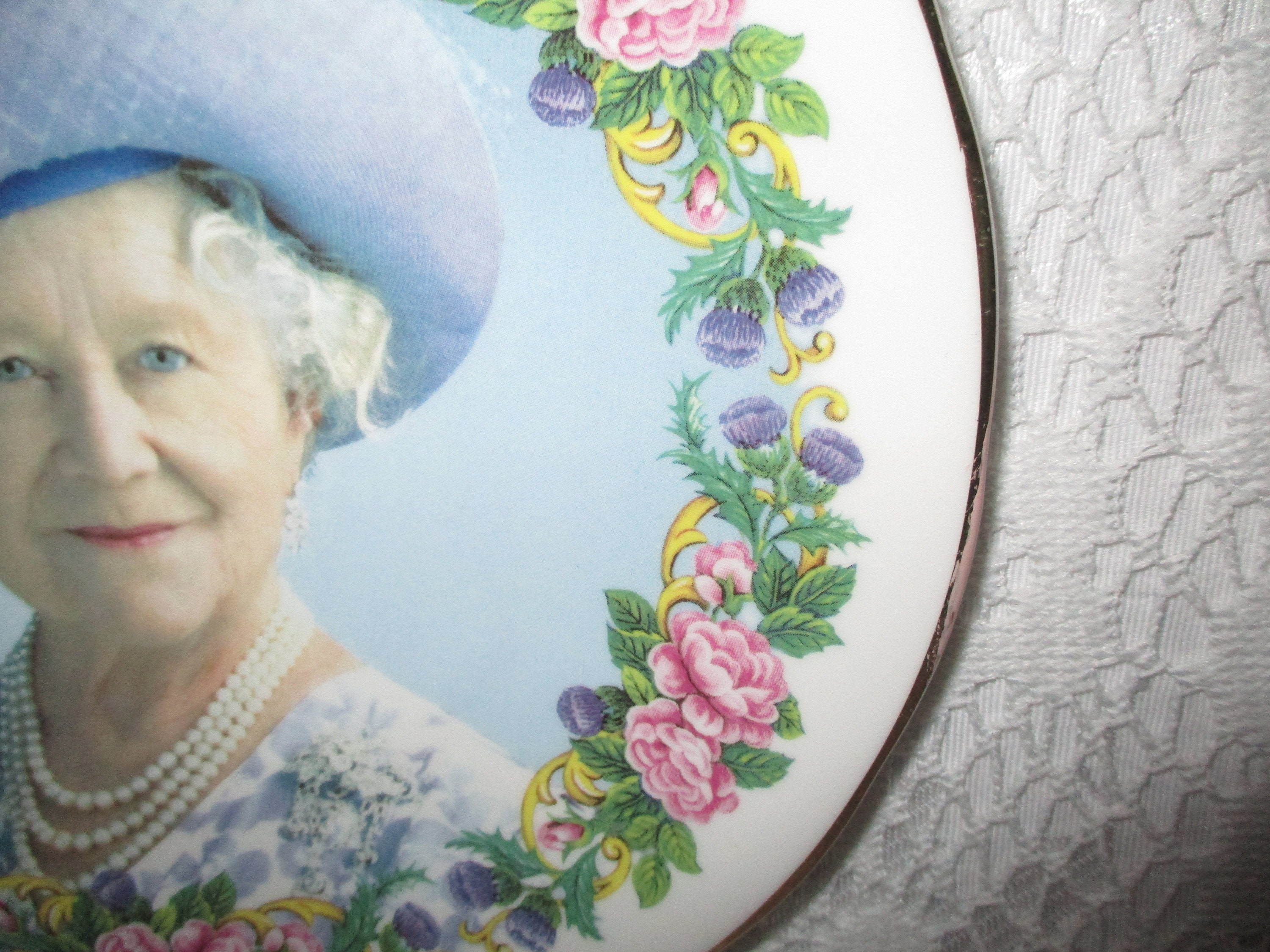 Vintage Commemorative Plate Queen Elizabeth/ Queen Mother 100 Birthday ...