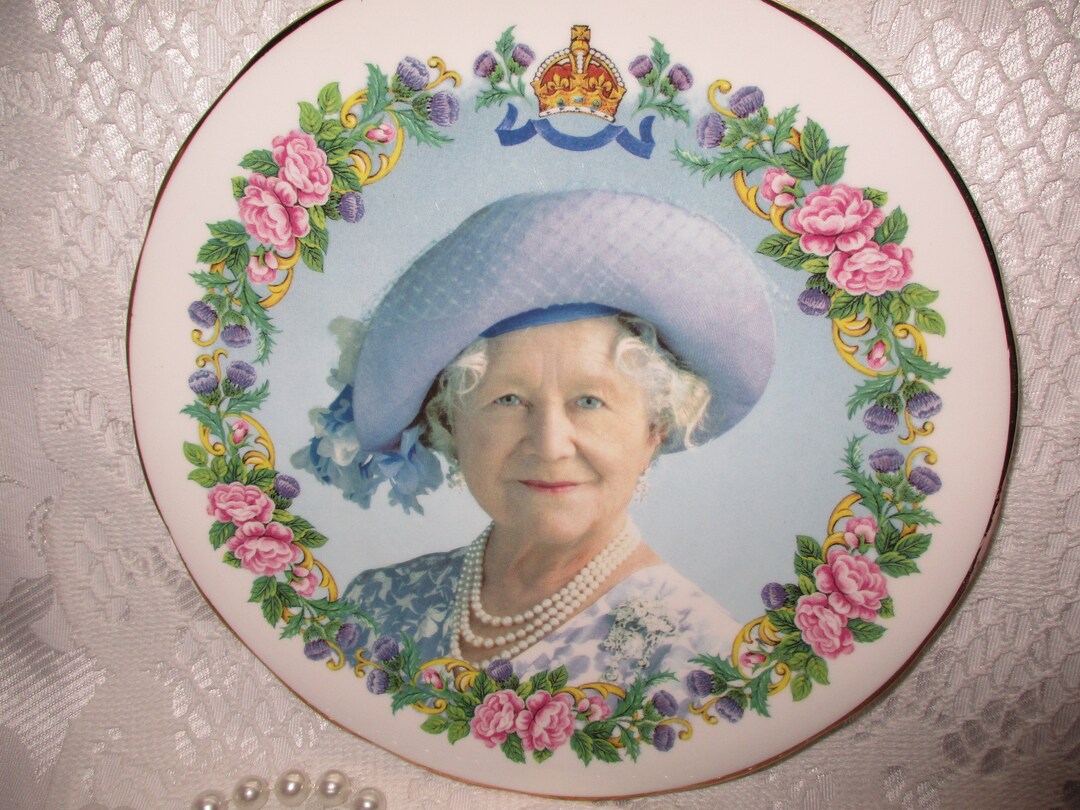 Vintage Commemorative Plate Queen Elizabeth/ Queen Mother 100 Birthday ...