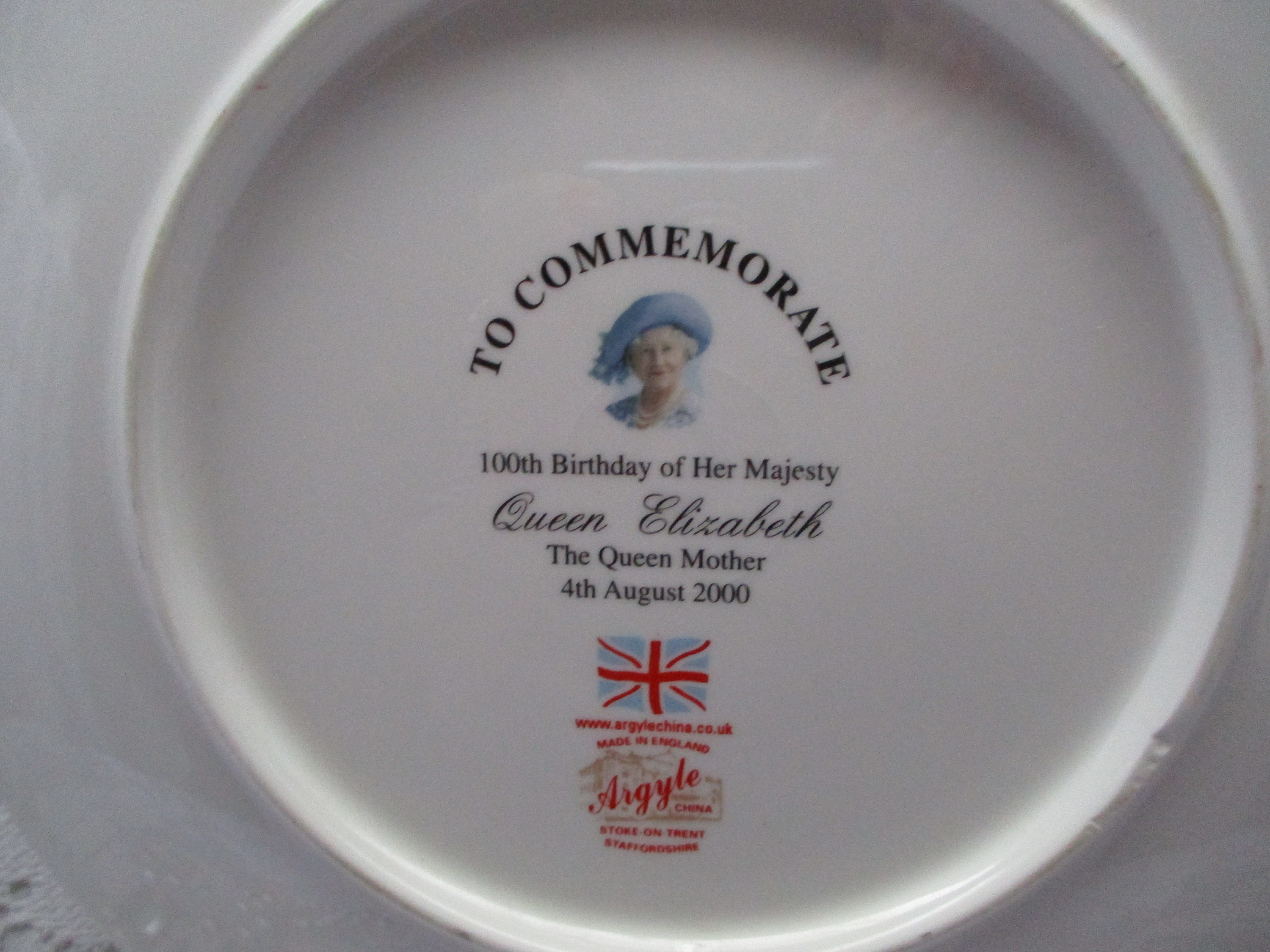 Vintage Commemorative Plate Queen Elizabeth/ Queen Mother 100 Birthday ...