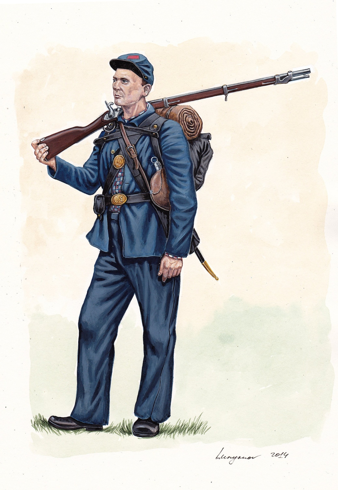 US Civil War, 105th Pennsylvania Infantry, 1862. - Etsy