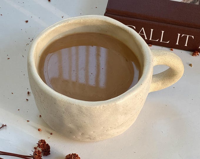 Handmade Ceramic Mug, Handbuilt Coffee Mugs, Unique Ceramic Tea Mug ...