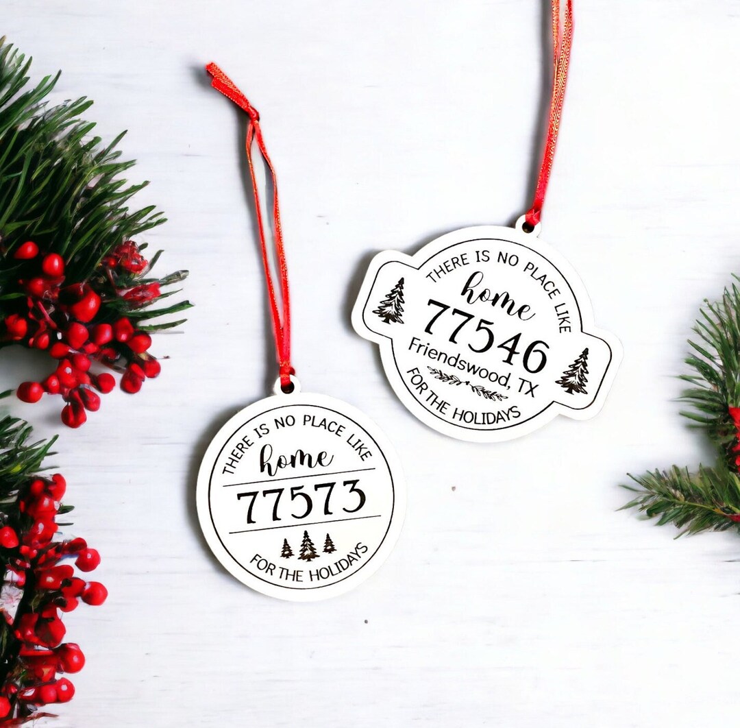 Zip Code Ornament Address Ornament New Home Holiday - Etsy