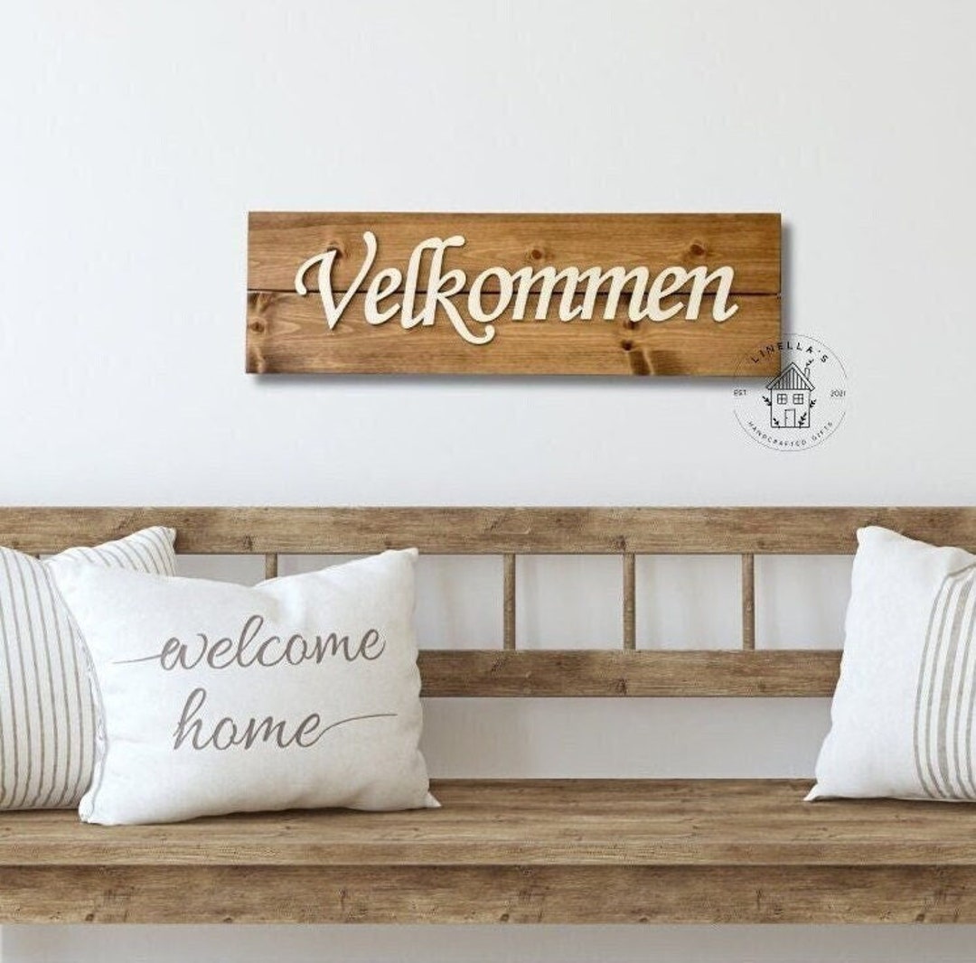 Velkommen Sign Pallet Wood Sign Norwegian Welcome Sign - Etsy
