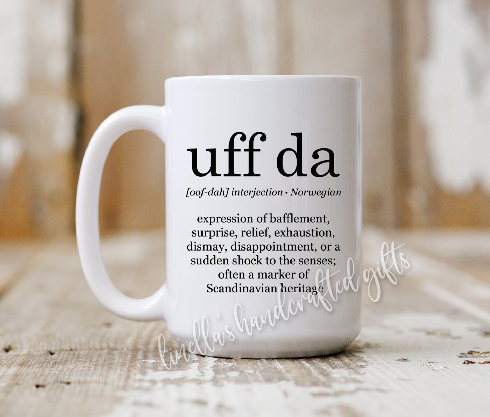 Uff Da Mug Uff Da Norwegian Coffee Cup Scandinavian Mug - Etsy