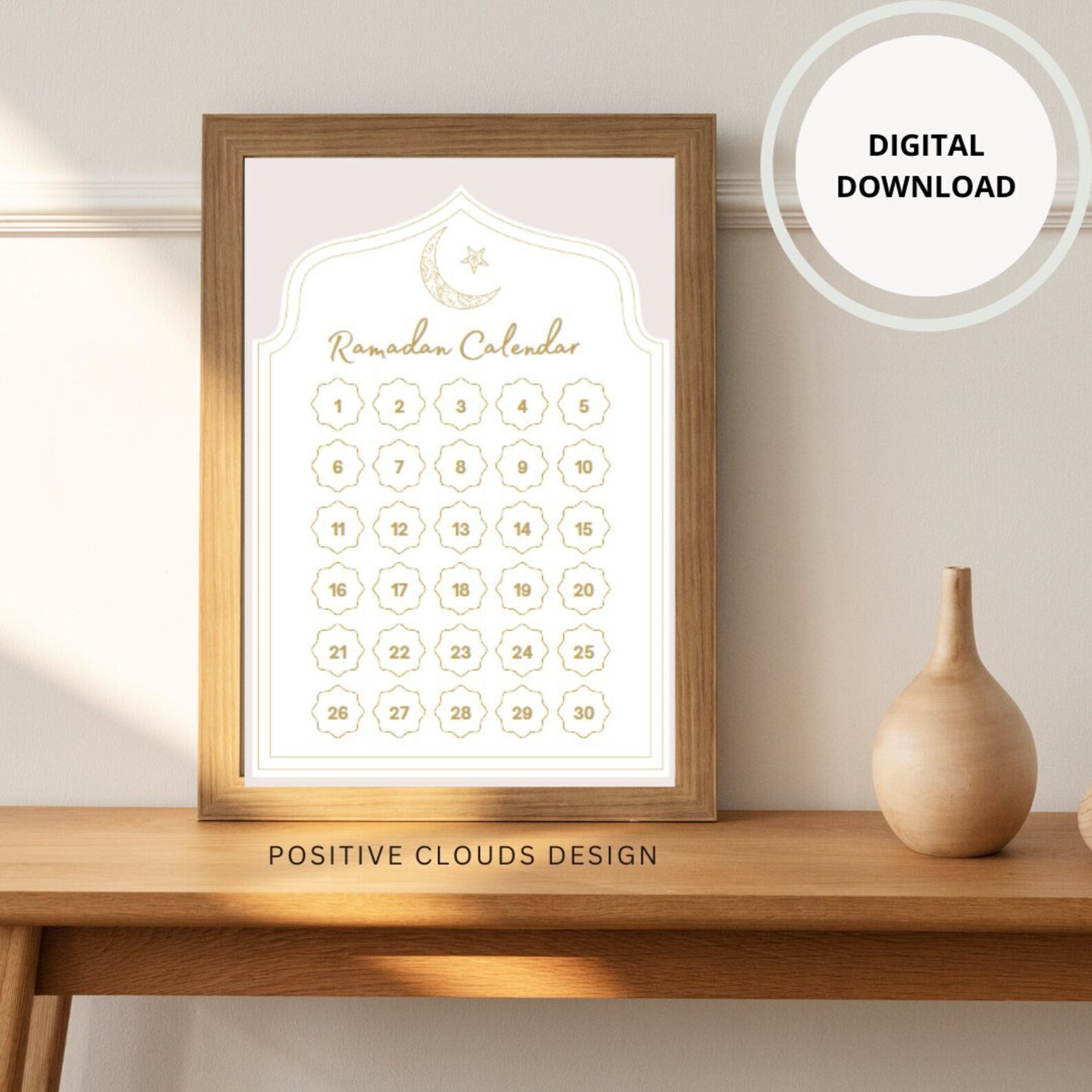 Ramadan Calendar Ramadan Print Ramadan Decoration Ramadan Poster ...