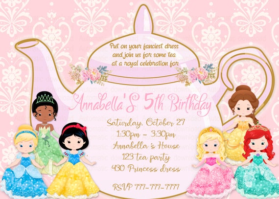 Princess Tea Party Clip Art