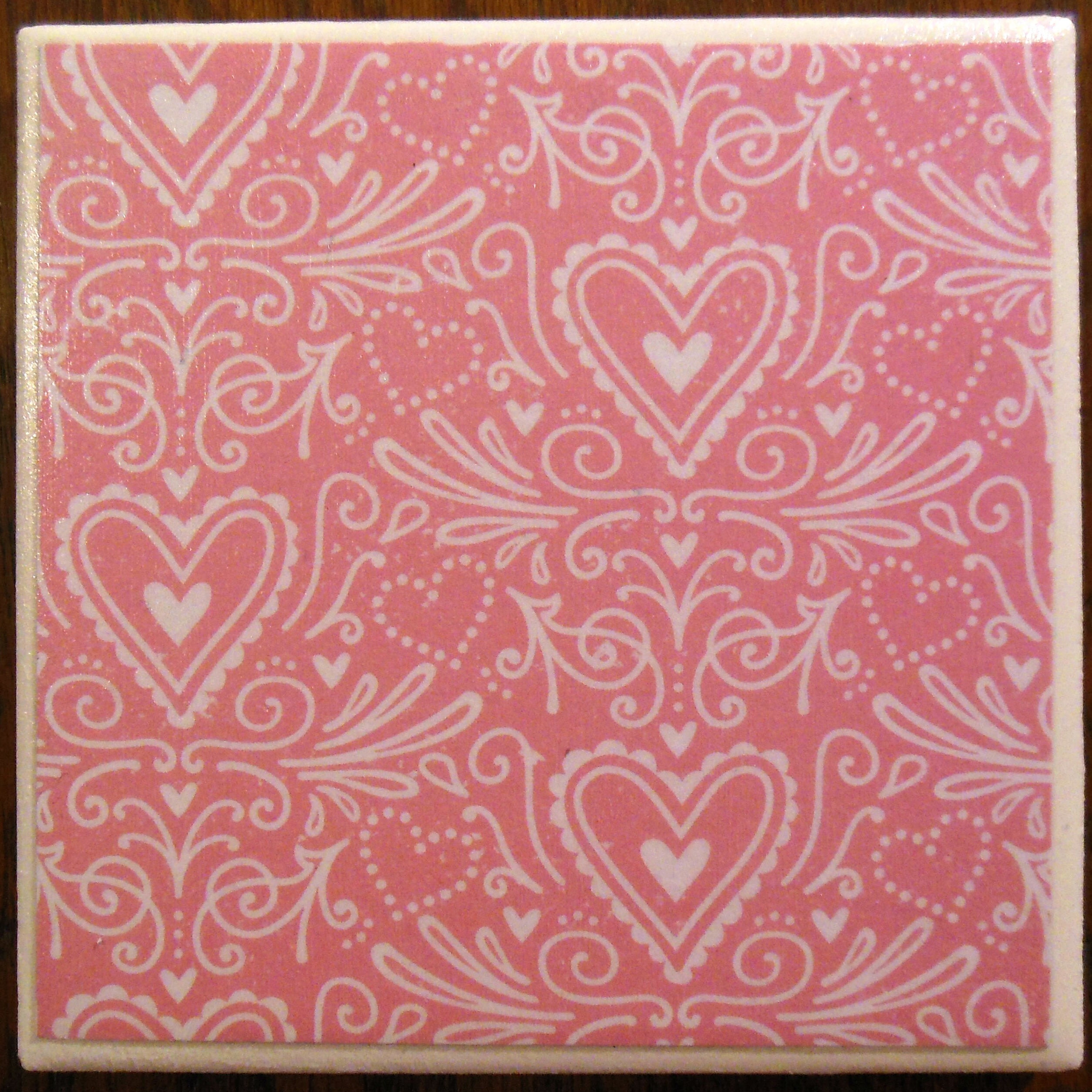 Valentines Day Coasters, Valentine's Gifts, Heart Cup Holders, Ceramic ...
