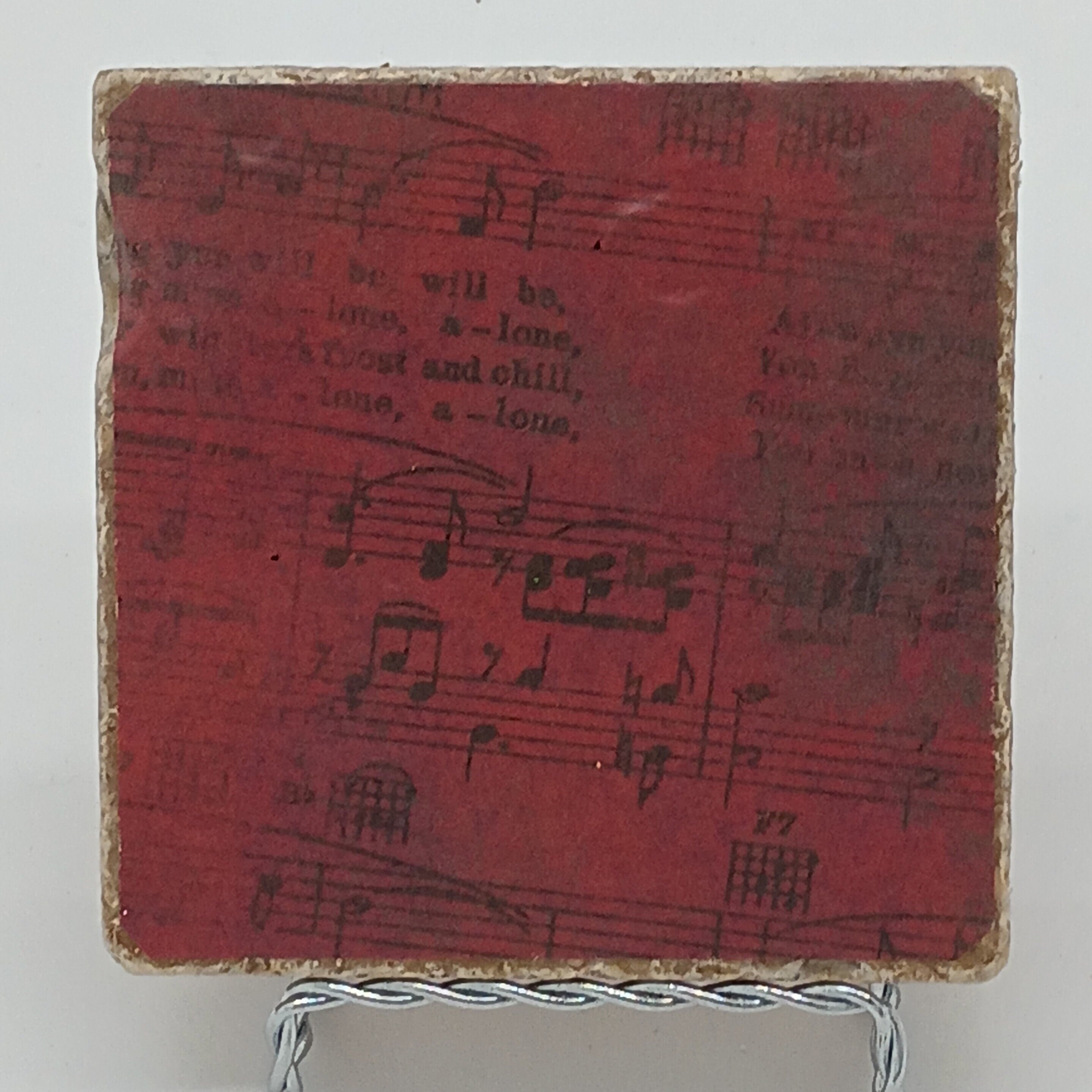 Music Coasters, Musical Notes Cup Holders, Music Lover Gifts, Stone ...