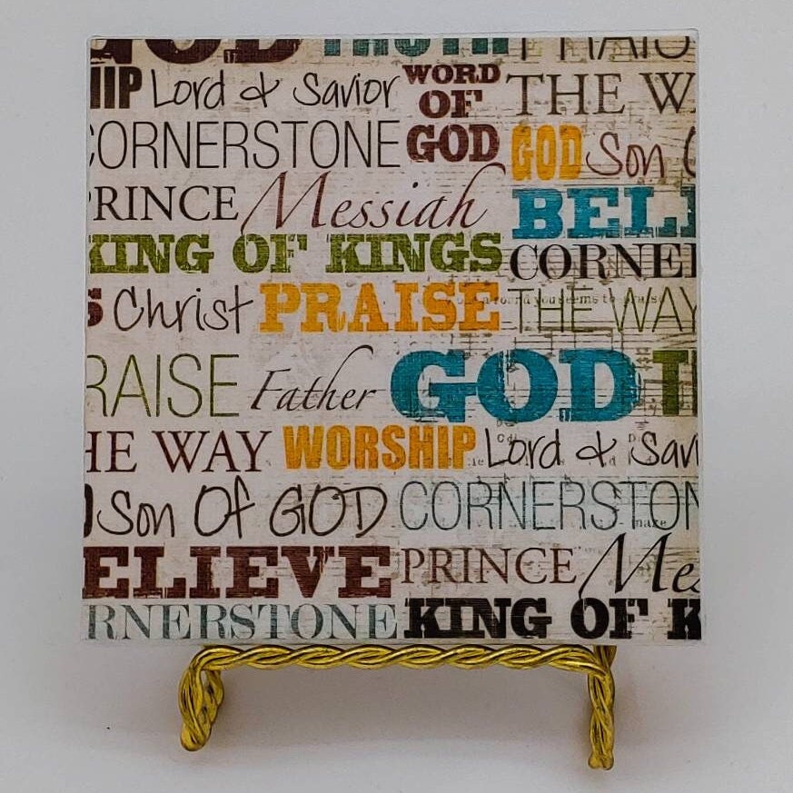 Religious Coasters, Ceramic Cup Holders, Christian Gifts, Word of God ...