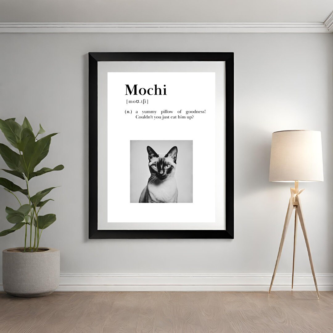 Custom Pet Portrait Definition, Cat Digital Art, Personalized Custom ...