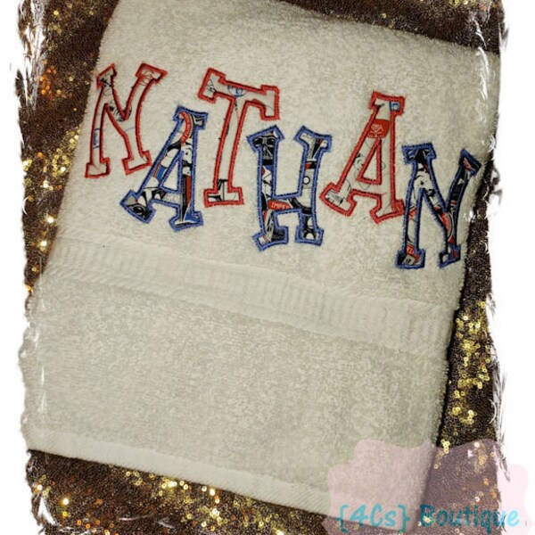 Applique Towel - Etsy