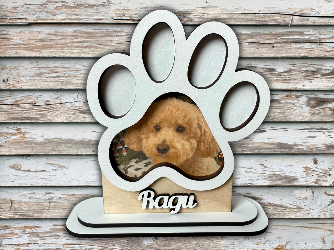 Personalized Dog Frame, Dog Paw Frame, Name Dog Frame, Dog Frame, Pet ...