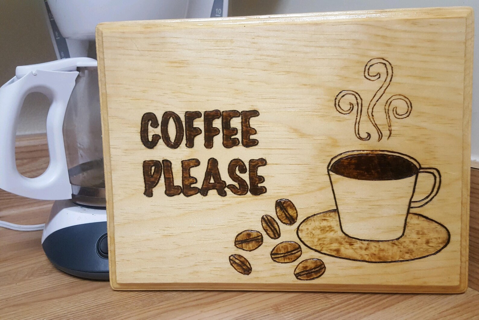 COFFEE PLEASE Wooden Sign - Etsy