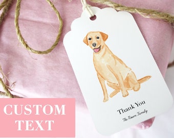Black Labrador Retriever Dog Tags Round Paper Gift Tags Set of 10 - Etsy