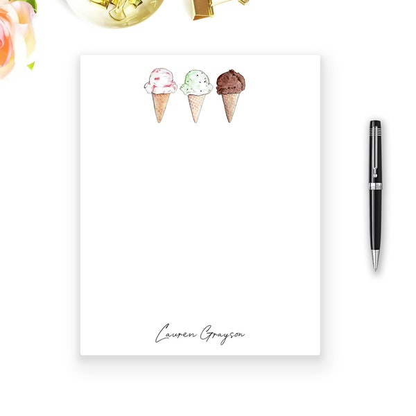 Ice Cream Notepad - Etsy