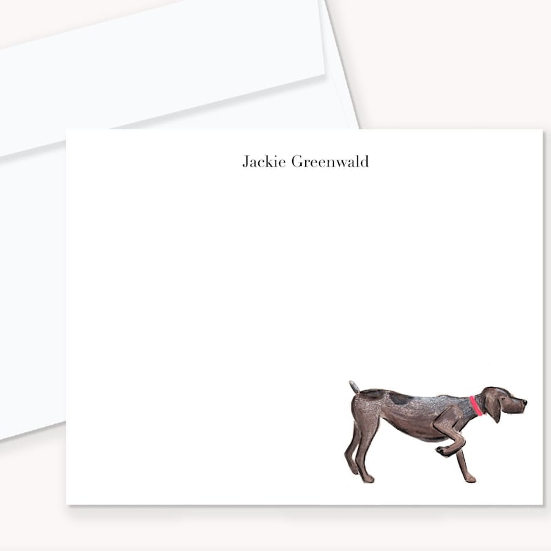 Pointer Dog Notecards - Etsy