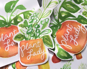 Plant stickers | Etsy