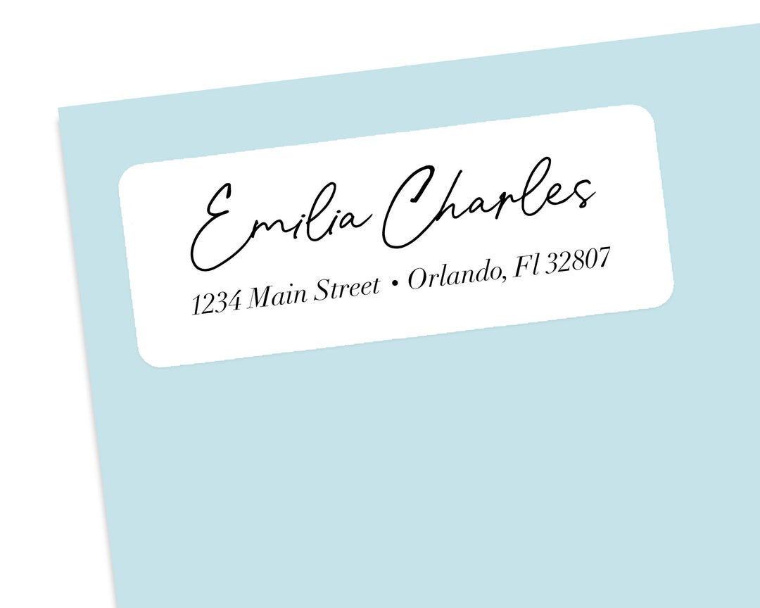Handwritten Script Address Label Stickers, Envelope Stickers, Custom ...
