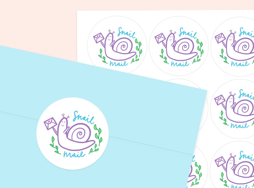 Snail Mail Stickers, Envelope Stickers, Mail Labels, Address Labels ...