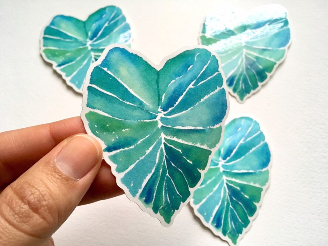 Watercolor Leaf Stickers Bullet Journal Stickers Stationary - Etsy