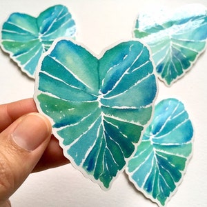 Watercolor Leaf Stickers Bullet Journal Stickers Stationary - Etsy