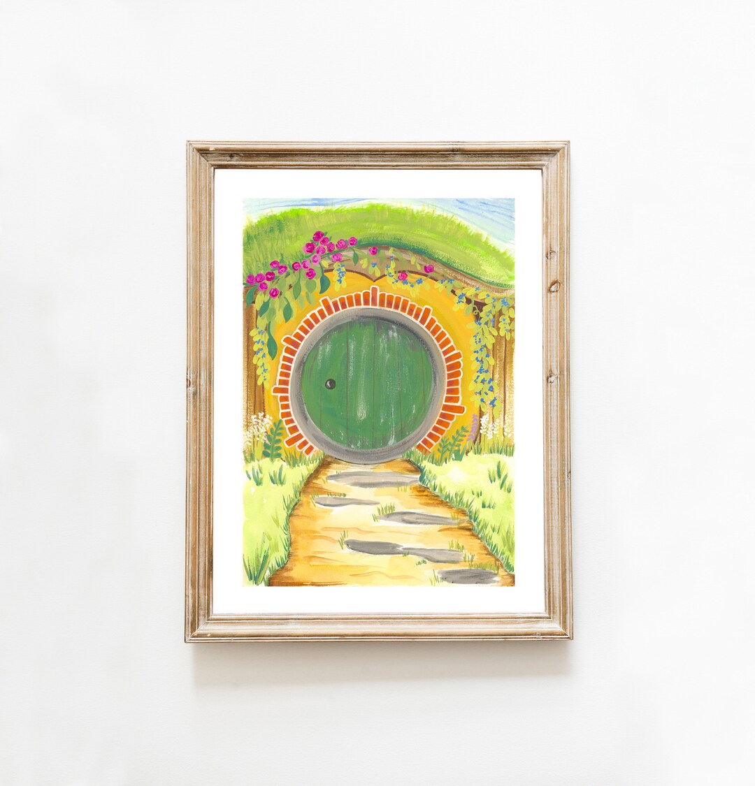 Bag End Print, Lord of the Rings Art, Bag End Poster, Bilbo Baggins ...