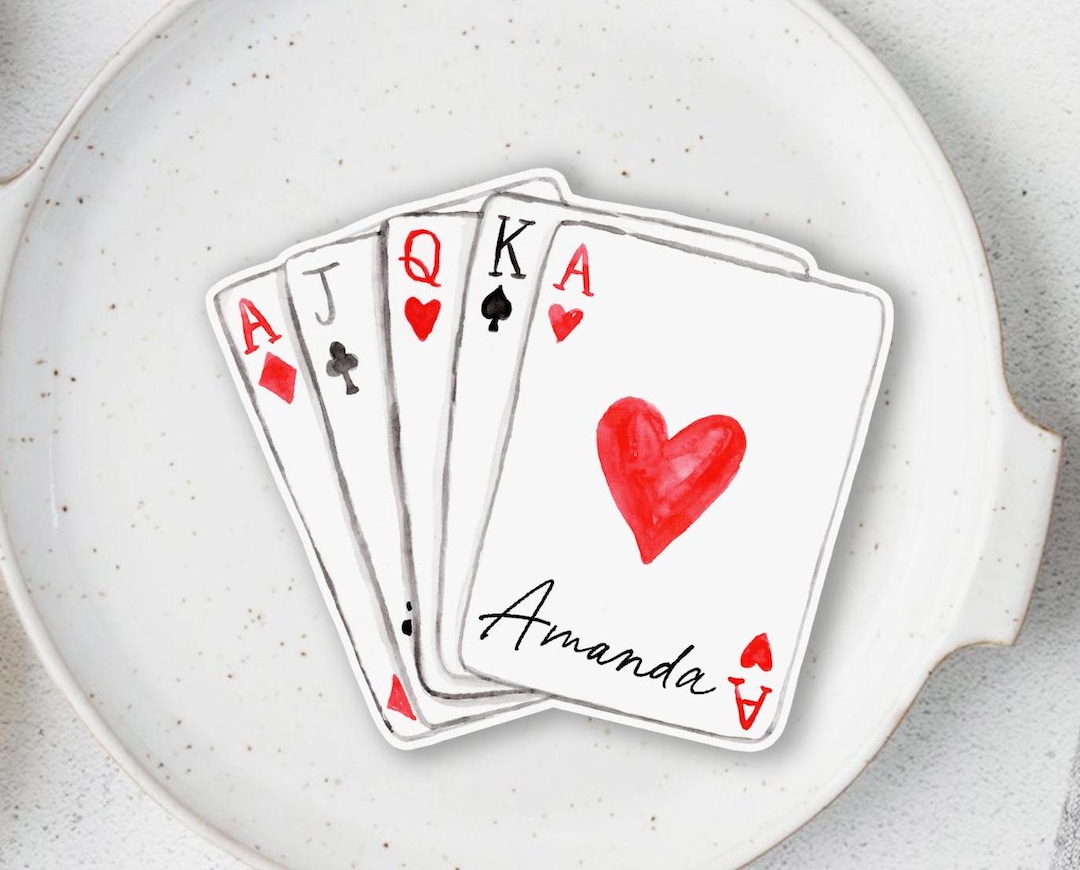 Playing Cards Place Cards, Seating Cards for Weddings and Events, Party ...
