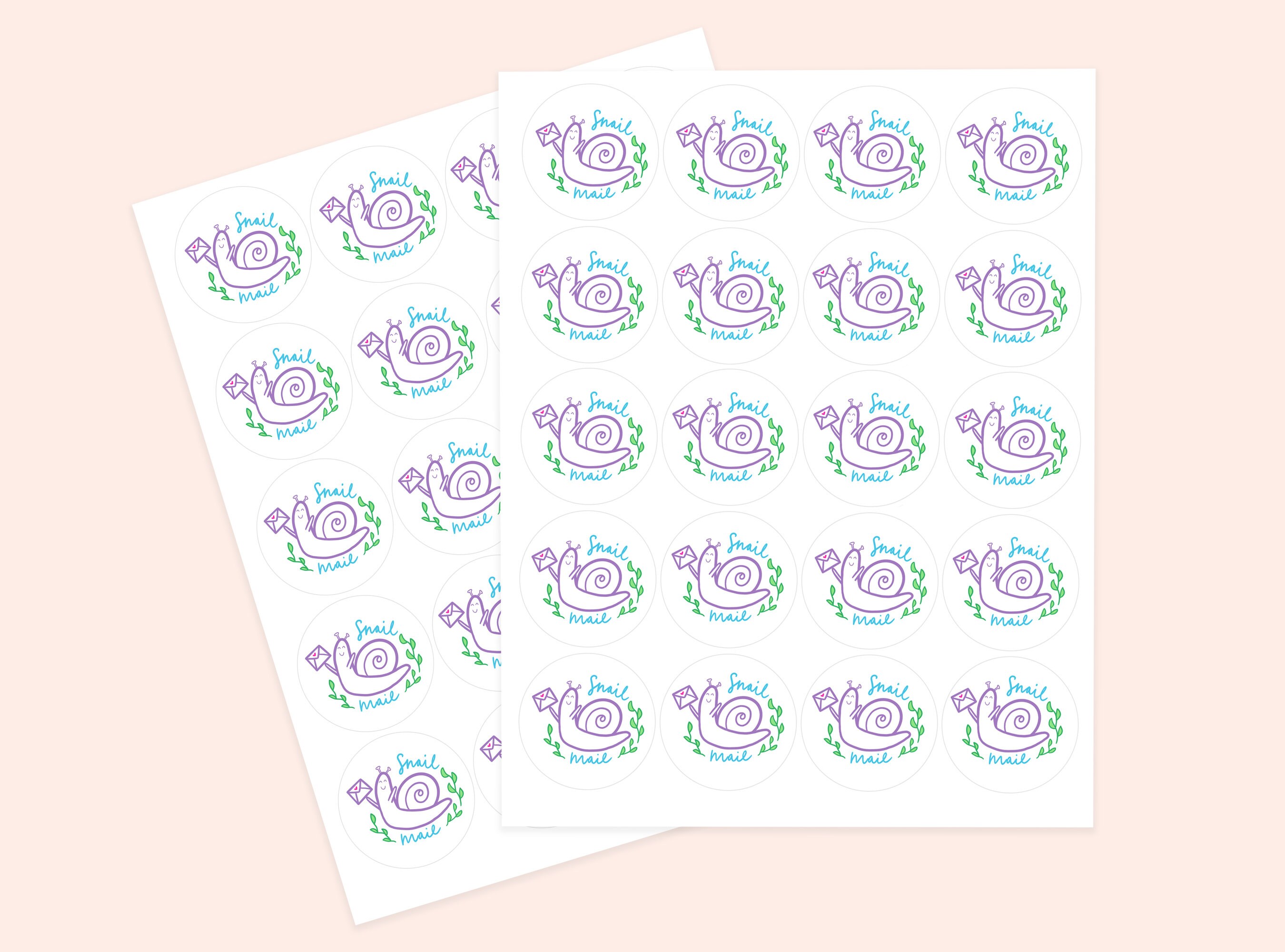Snail Mail Stickers Envelope Stickers Mail Labels Address - Etsy
