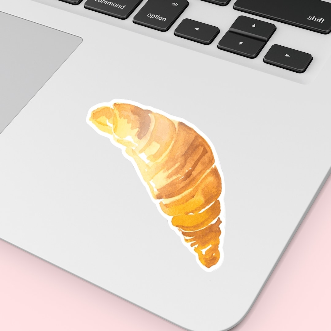 Croissant Sticker, Pastry Lover Stickers, Cafe Sticker, Cute Laptop ...