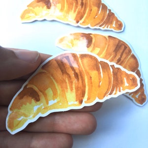 Croissant Sticker, Pastry Lover Stickers, Cafe Sticker, Cute Laptop ...