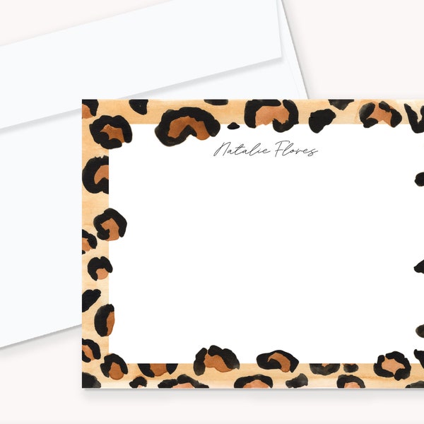 Watercolor Leopard - Etsy