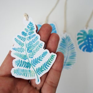 Tropical Plant Gift Tags With Twine, Set of 8 Die Cut Gift Tags - Etsy