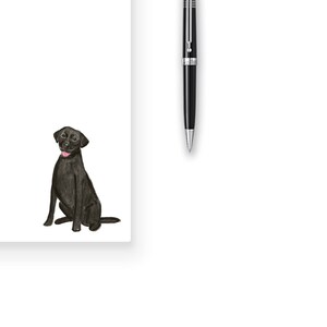 Personalized Custom Black Lab Dog Notepad, Watercolor Notepad ...