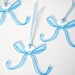 Blue Bow Die Cut Gift Tags, Baby Shower Gift Tags, Girly Gift Wrap ...