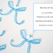 Blue Bow Die Cut Gift Tags, Baby Shower Gift Tags, Girly Gift Wrap ...