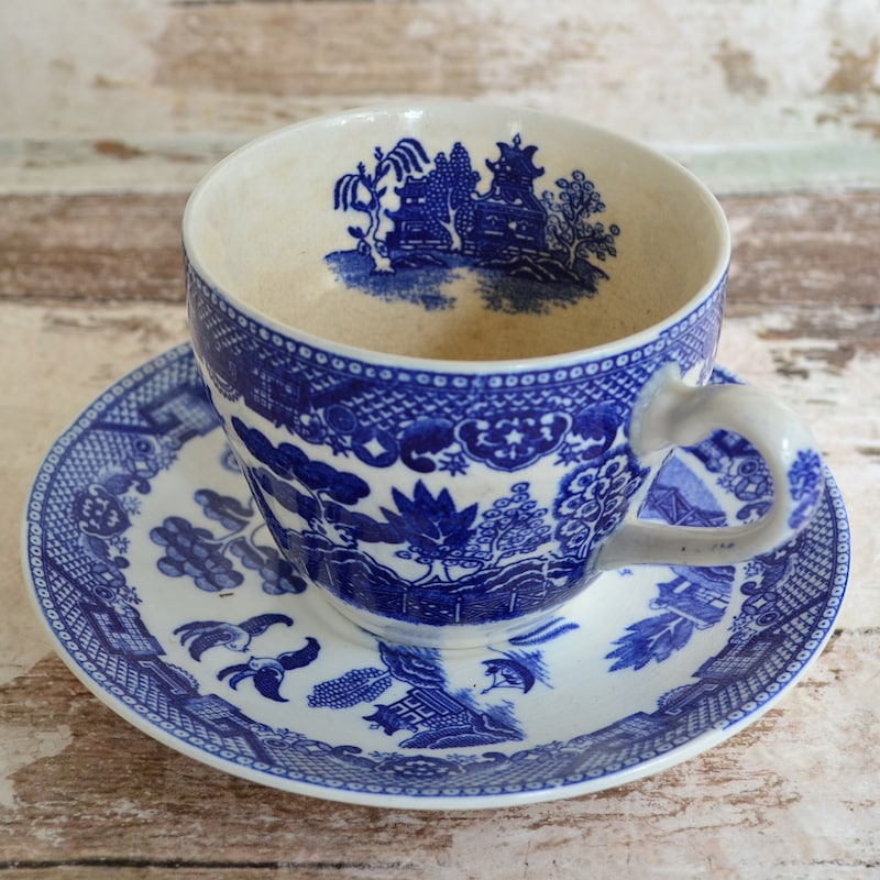 Blue Willow Tea Set - Etsy