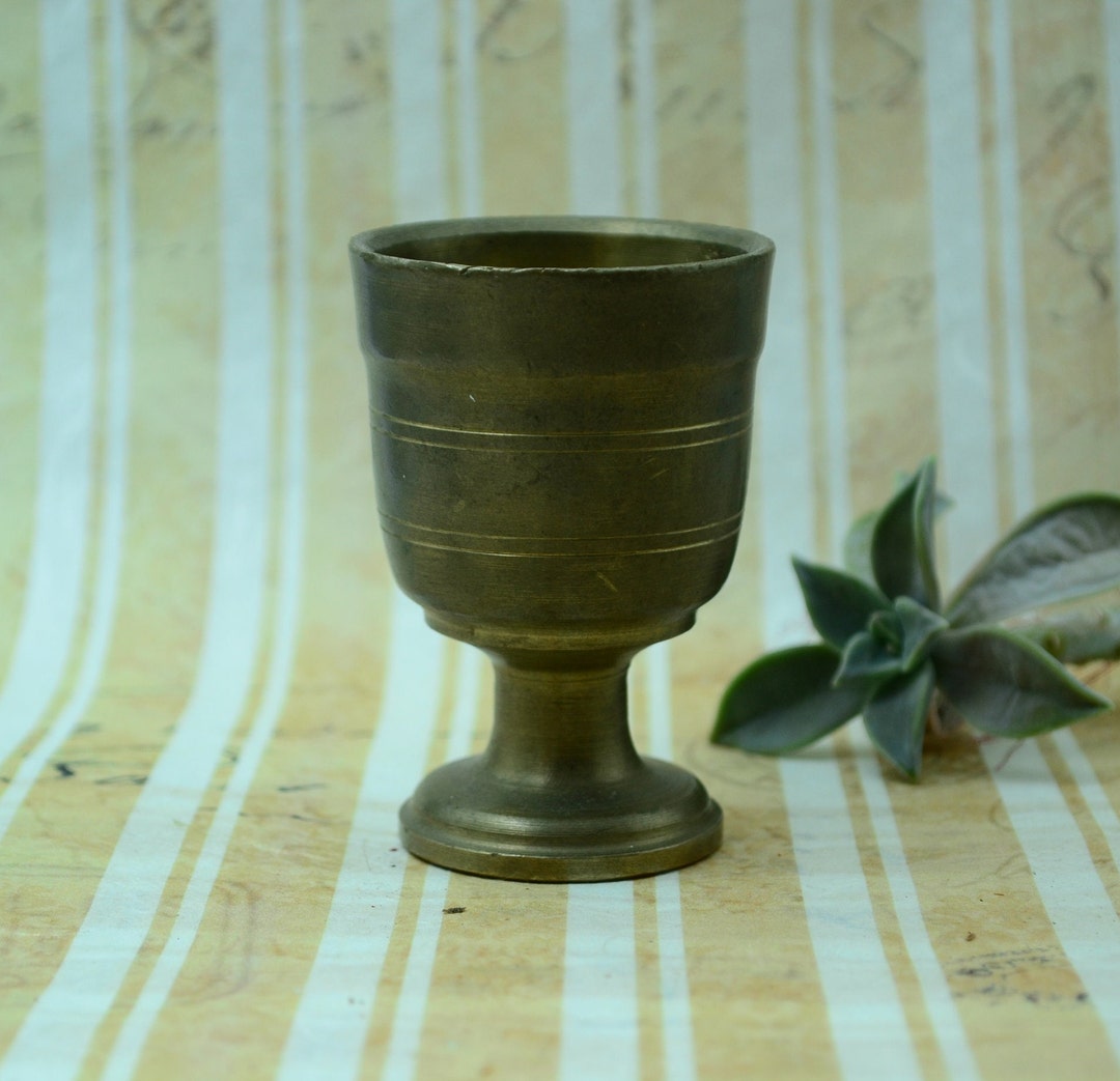Vintage Brass Mortar.brass Mortar.mini Mortar.metal Mortar Without ...