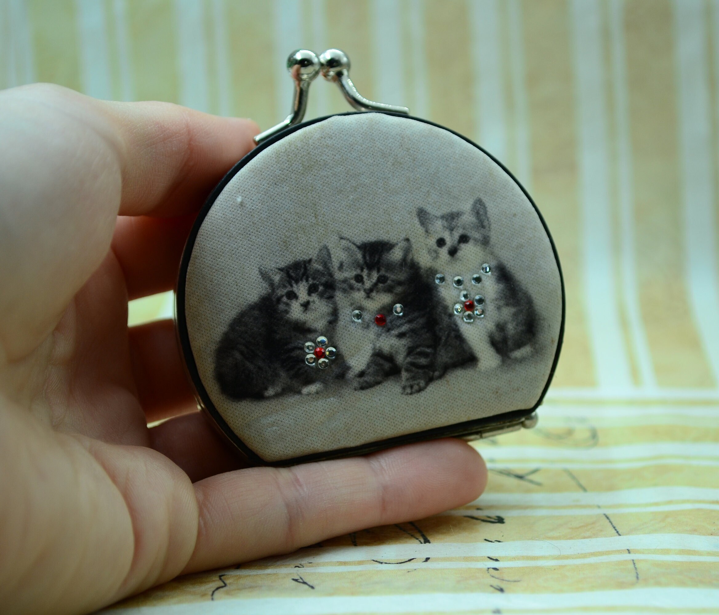 Vintage Coin Purse Vintage Mini Wallet Small Fabric Wallet - Etsy