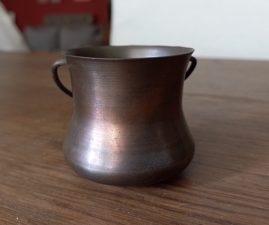 Vintage Copper Cauldron Mini Cauldron With Handle Vintage Mini Utensil ...
