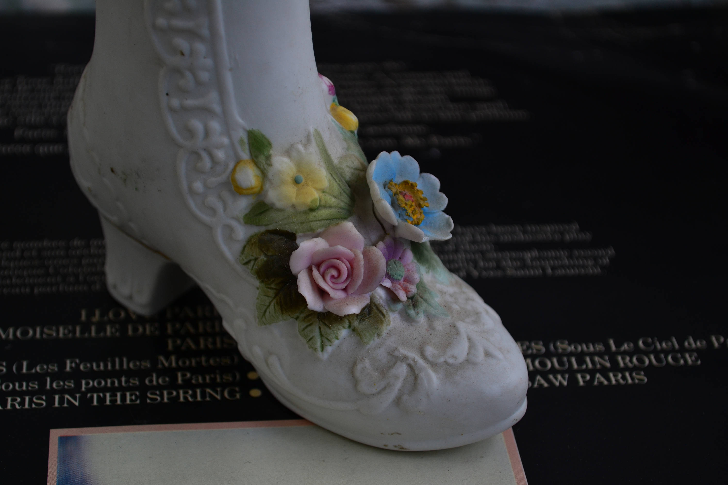 White Porcelain Boot.ceramic Victorian Boot.vintage Porcelain Ladies ...
