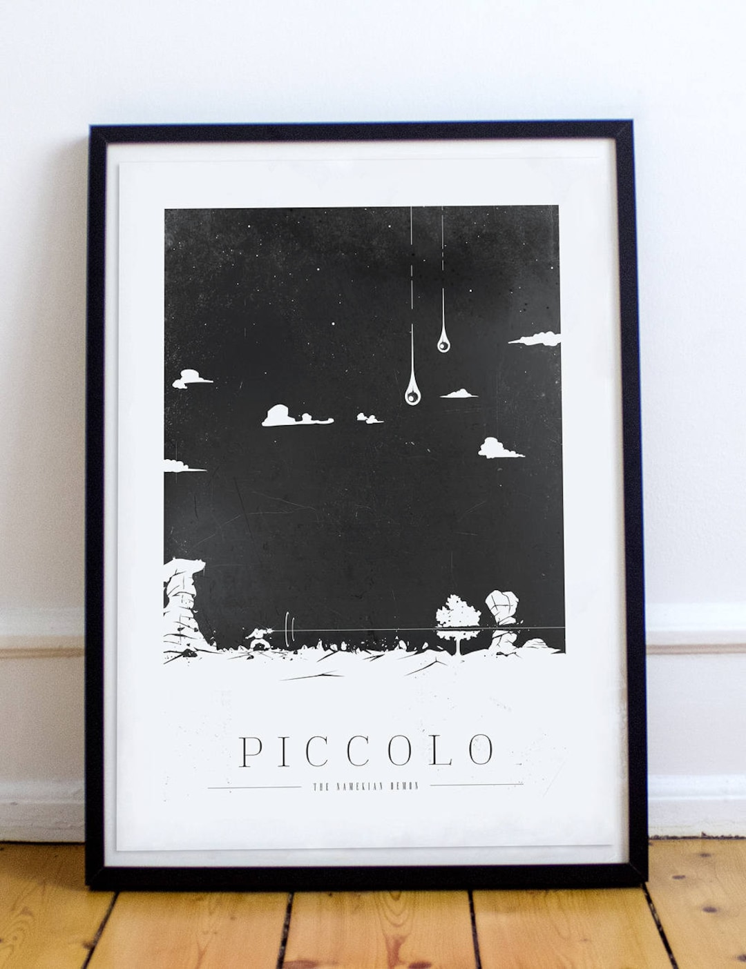 Dragon Ball Z Print, Affiche Poster Piccolo Minimaliste, Illustration ...