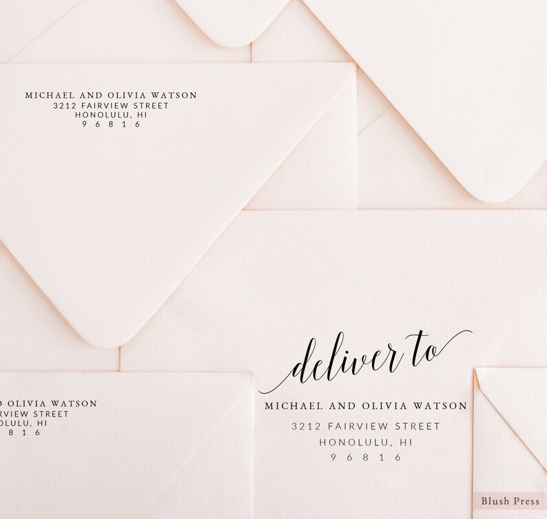 Printable envelope address template - cardgse