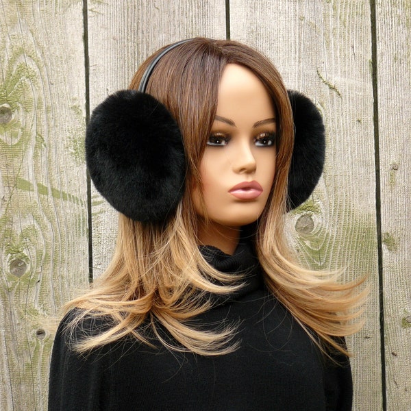 Black Ear Muffs - Etsy