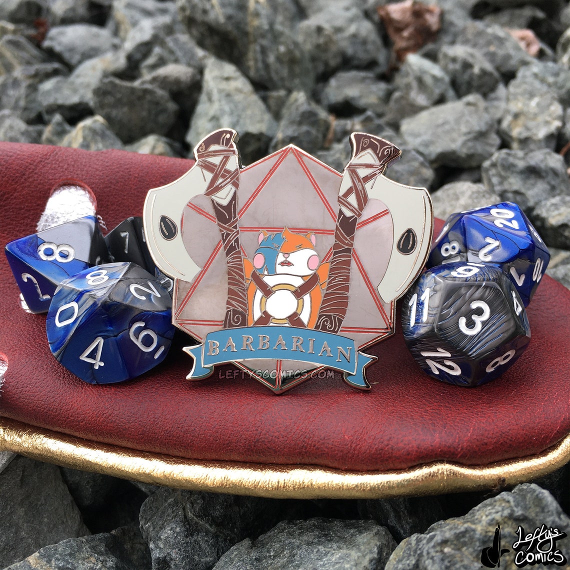 Hamster Barbarian | Dungeons & Plushies Hard Enamel Pins - Etsy